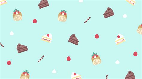 かわいいケーキの背景 ラムネマテリアル
