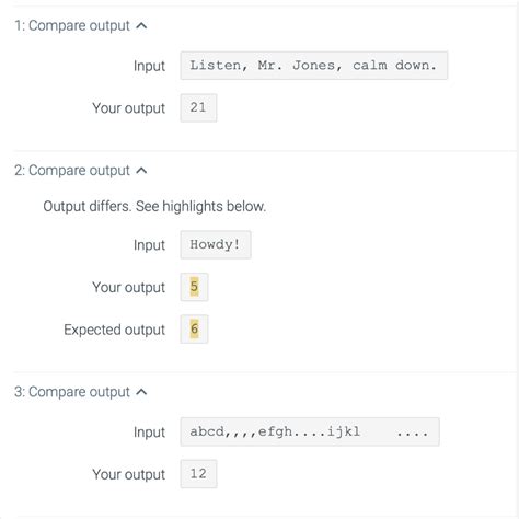 Solved Given A Line Of Text As Input Output The Number Of