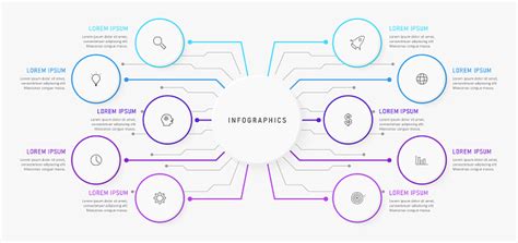 벡터 인포 그래픽 레이블 디자인 템플릿과 아이콘과 10 옵션 또는 단계 프로세스 다이어그램 프리젠 테이션 워크 플로우 레이아웃 배너 플로우 차트 정보 그래프에 사용할 수
