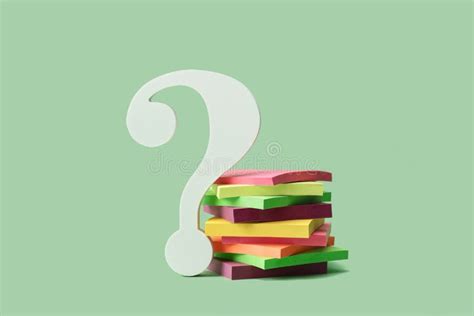 White Question Mark Symbol Against Many Mockup Notes Background Stock Image Image Of Help