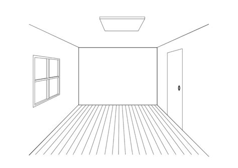一点透視図法を使った部屋の書き方。三次元の空間を意識する ペン画log
