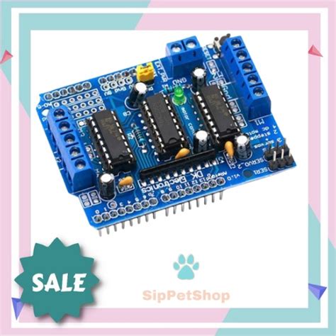 Jual Driver Motor Shield L293d Shield Untuk Arduino Uno Mega