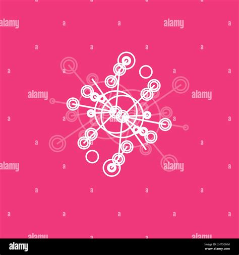 Illustration Of Molecular Level Scientific Experiment Stock Vector