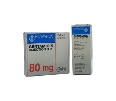 Gentamicin Injection Howards Pharma Official