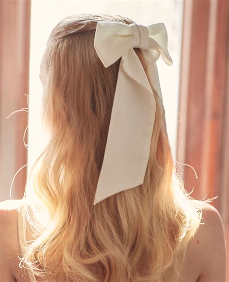 Moire Bridal Bow Bow Hairstyle Hair Ribbons Bride Hairstyles
