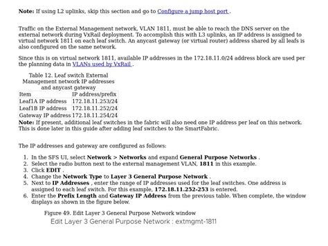 Additional Configuration Steps For L3 Uplinks Dell Networking Smartfabric Services Deployment