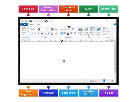 More Parts Formatting Tools In Wordpad Labelled Diagram