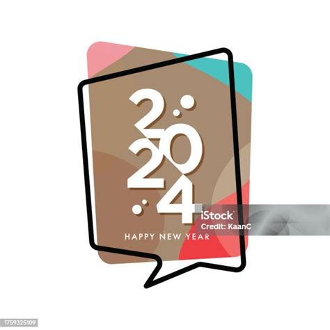 2024 새해 복 많이 받으세요 배경 벡터 일러스트 레이 션에 추상적 인 숫자 휴일 기치 디자인 치고는 인사말 카드 초대 달력 등등 벡터 스톡 일러스트 0명에 대한 스톡