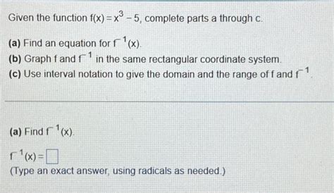 Solved Given the function f x x³ complete parts a Chegg com