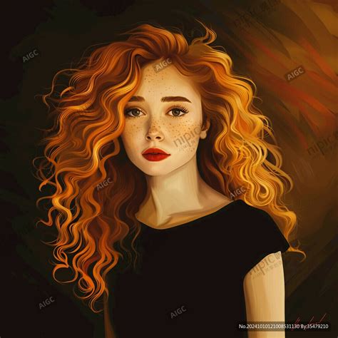 Ai创作图女孩海报时尚插画 人物头像美女插画 少女海报插画 数字美女插画 雀斑维纳斯 美女插画画 美女潮流插画 美女插画海报 少女头像插画 时尚插画插图少女 橘色头发 漂亮的抽象美女插画 时尚