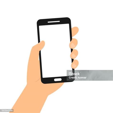 핸드 홀딩 스마트 폰 플랫 디자인 아이콘입니다 벡터 일러스트레이션 인간 손에 대한 스톡 벡터 아트 및 기타 이미지 인간 손 전화 Brand Name Smart