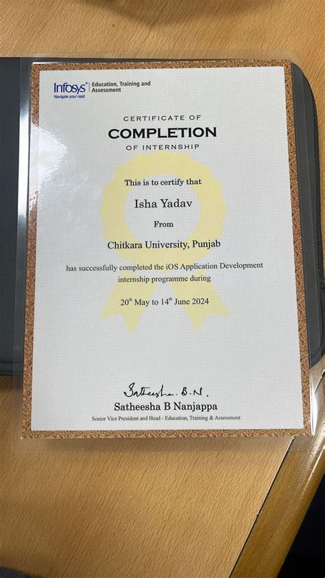 isha yadav on linkedin infosys internship iosdevelopment professionalgrowth learningjourney…