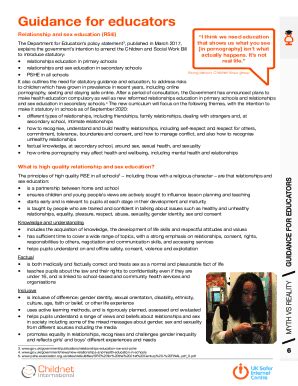 Fillable Online What Your Teen Wishes You Knew About Sex Education Fax Email Print PdfFiller