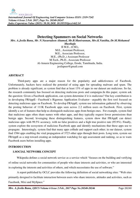 Pdf Detecting Spammers On Social Networks