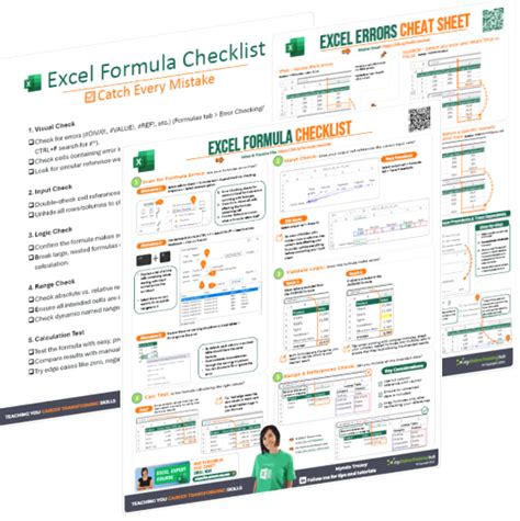 Excel Formula Checklist My Online Training Hub