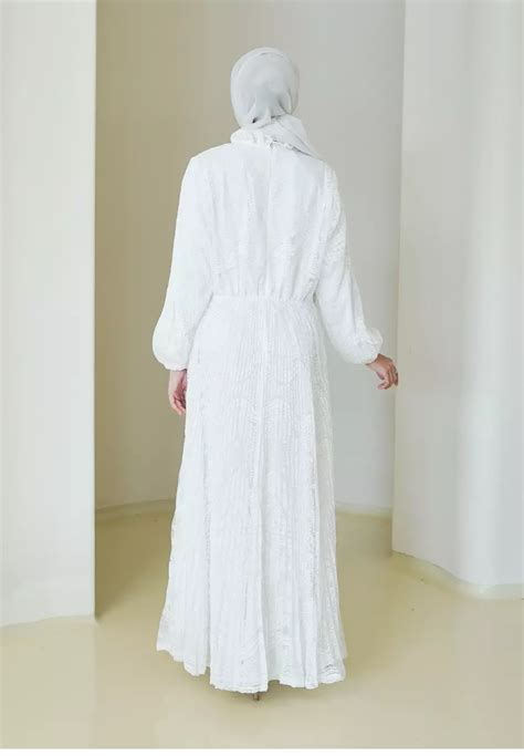Jual Lish Raline Dress White Original Zalora Indonesia