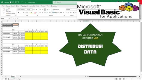 Distribusi Data Menggunakan Visual Basic Youtube