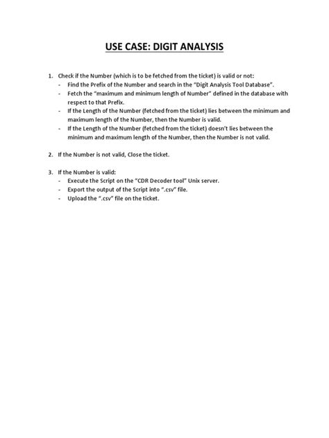 Use Case Digit Analysis Pdf