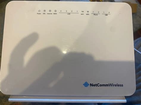 NETCOMM WIRELESS DSL VDSL ADSL N WiFi Modem Router LAN VolP NF WV White PicClick AU