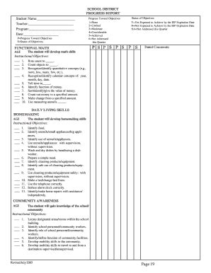 Fillable Online Progress Report Progress Report Fax Email Print PdfFiller