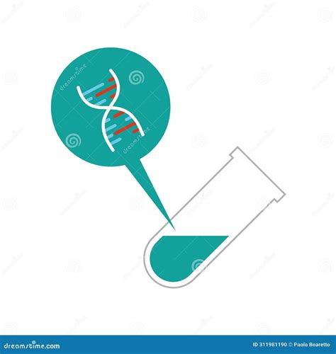 Dna In Test Tube Eppendorf Molecular Biology Science Stock Illustration Illustration Of