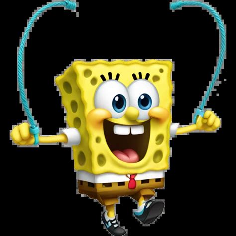 Spongebob Jump Roping Emoji Ai Emoji Generator