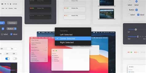 variants macos big sur ui kit for figma free download ui4free