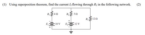 Solved Using Superposition Theorem Find The Current I Chegg