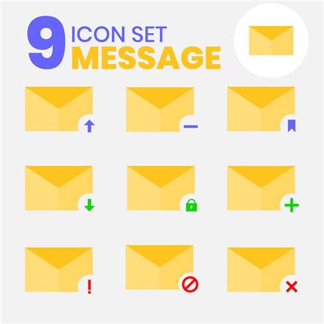 Premium Vector Message Icon Set Collection Can Be Used For Digital And Print