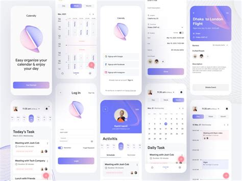 calendar app ui ux design calendar app ui ux design calender app
