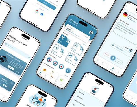 language learning mobile app design behance