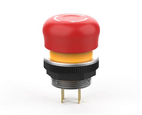 Plastic Pushbutton K Emergency Stop Switch K S Type Mushroom Head Long Touch Emergency