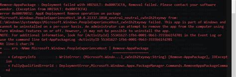 Error Uninstalling App Microsoft Community Hub