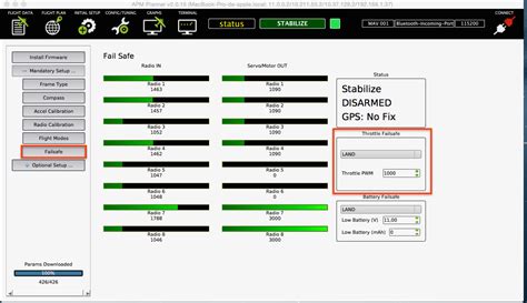 Failsafe Erle Robotics Erle Copter