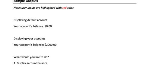 Solved 1 Create A Class Called Atm As Follows Set Up A