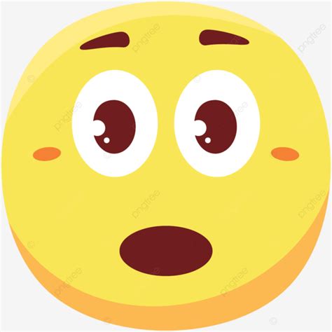 Funny Yellow Face Expression Emoji Shocked Funny Yellow Shocked Png