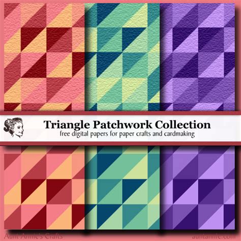 Triangle Patchwork Collection Digital Papers Aunt Annies Crafts Triangle Patchwork Collection Digital Papers Aunt Annies Crafts