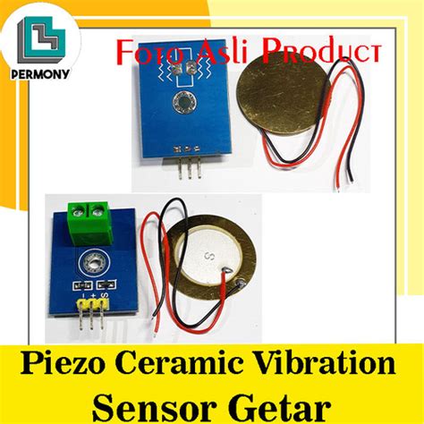 Jual Piezo Analog Piezoelectric Ceramic Vibration Sensor Getar Kramik Jakarta Pusat Permony