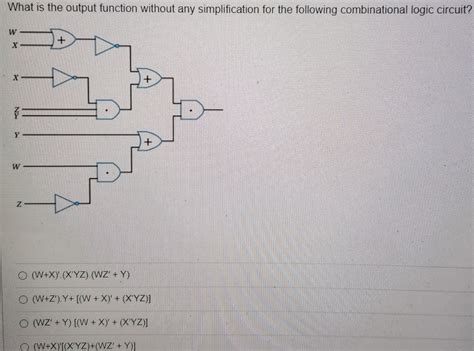 Solved What Is The Output Function Without Any Chegg Com
