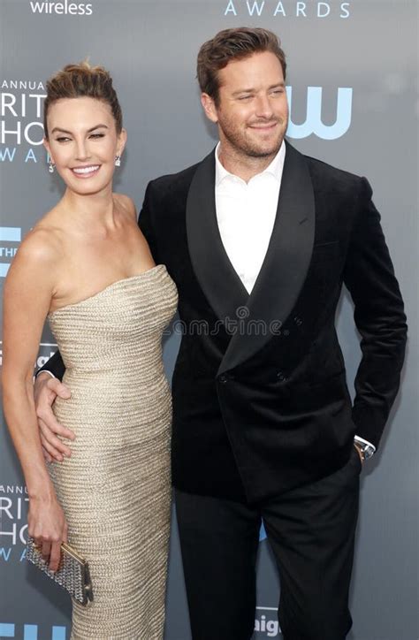 Elizabeth Chambers And Armie Hammer Editorial Image Image Of Blige