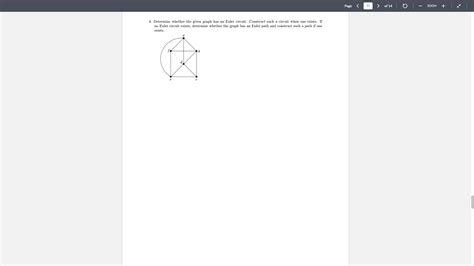 Solved Determine Whether The Given Graph Has An Euler