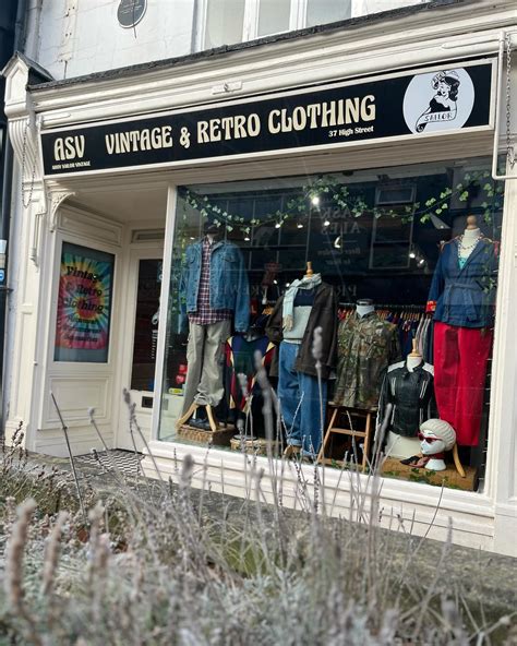 Fresh Window Display ️ Lots Of Coats Jumpers And Warm Accessories Open Saturday ️ Vintage