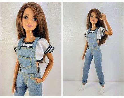 Barbie Clothes Barbie Jeans Denim Pants For Barbie Doll M2m Etsy