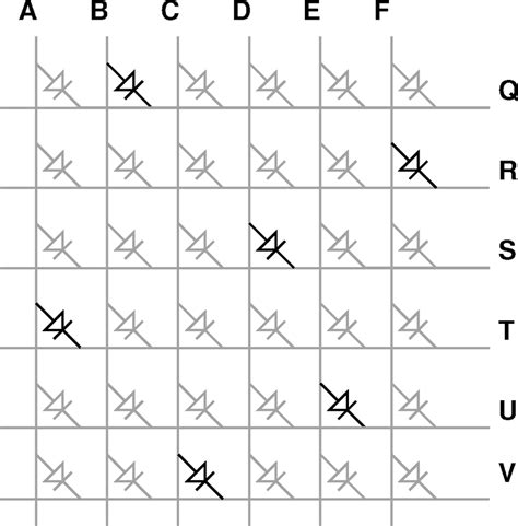 Example Crossbar Routing Configuration Programmed On Crosspoints Are Download Scientific