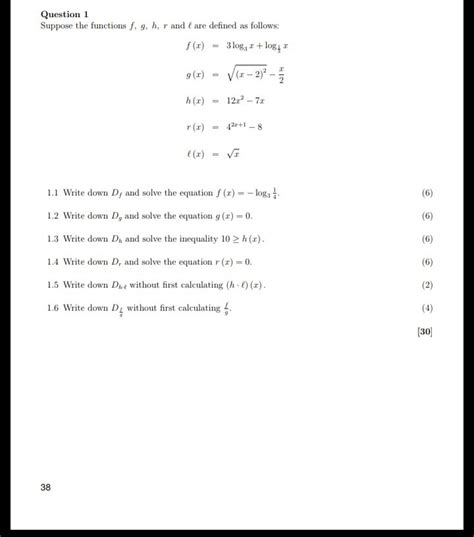 solved question 1 suppose the functions f g h r and are