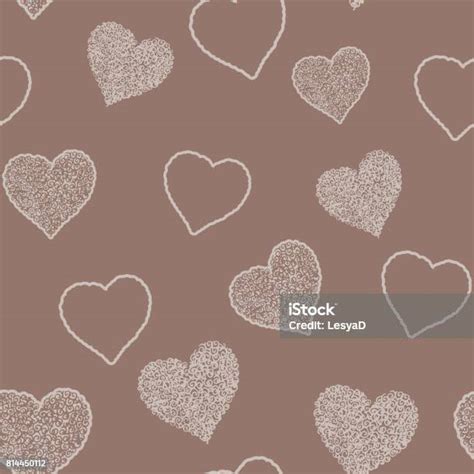 손으로 그린된 낙서와 원활한 패턴 하트 벡터 일러스트 레이 션 추상적인 배경 0명에 대한 스톡 벡터 아트 및 기타 이미지 0명 귀여운 낙서 드로잉 Istock