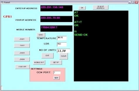 The Sensor Values Display When The IP Is Paired Download Scientific Diagram