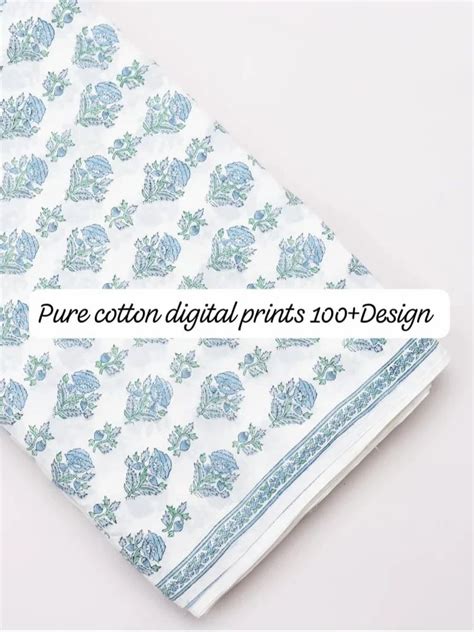 100 Cotton Printed Fabric Digital Prints Multicolour At ₹ 150meter