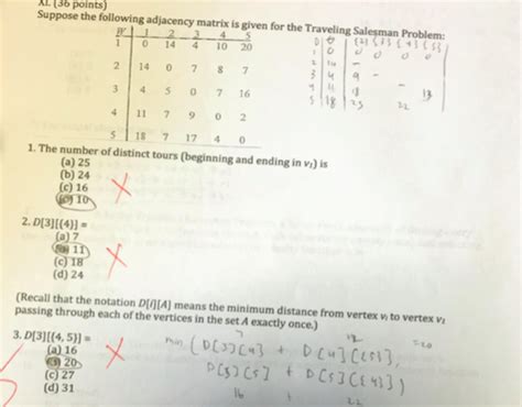 Solved Suppose The Following Adjacency Matrix Is Given For Chegg