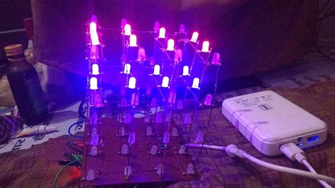 4x4x4 Rbg Led Cube Arduino Nano